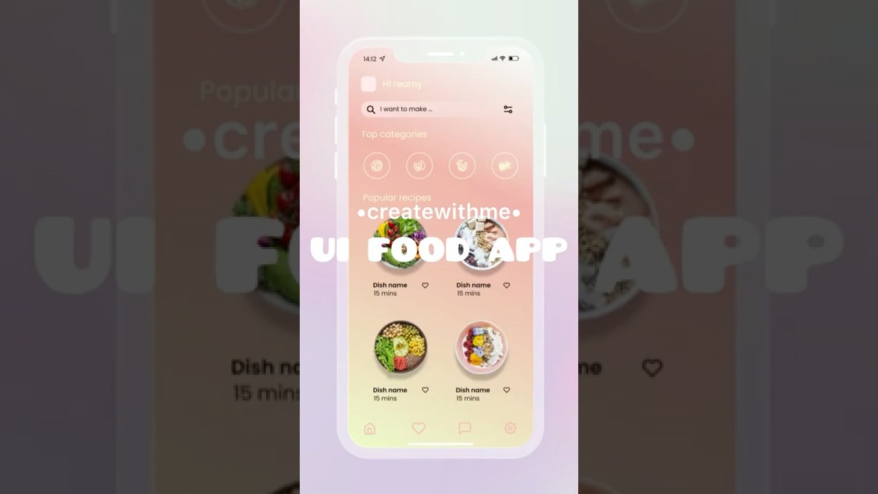 • createwithme • | UI Food recipe app