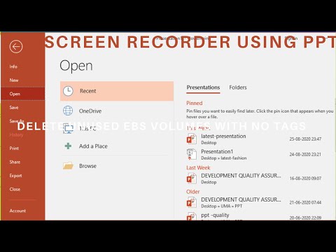 screen recording using PowerPoint with audio | How to Record Screen using Microsoft PowerPoint 365