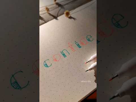 let's write the word "CONFIDE" #shorts #lettering #handwriting #handlettering #art #satisfying