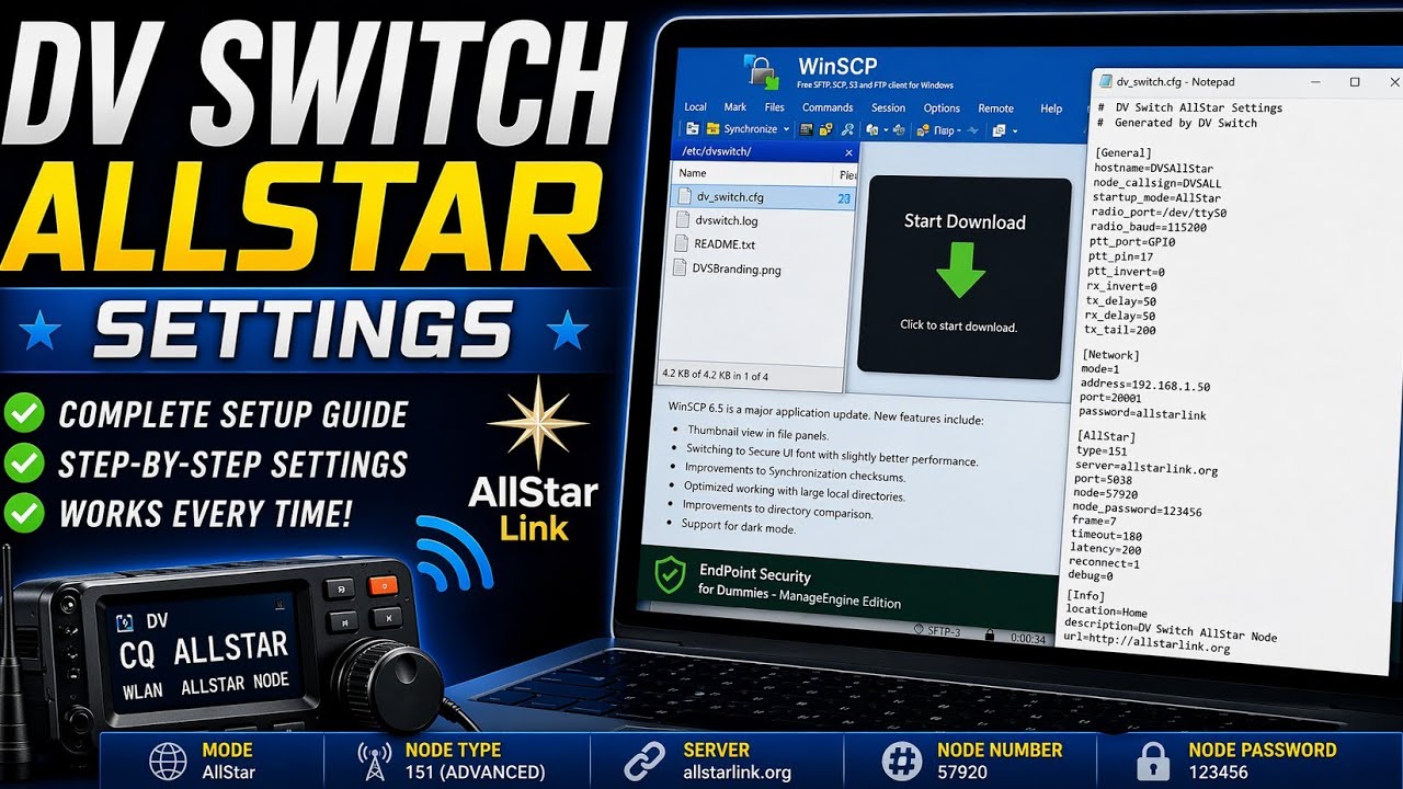 DV Switch Allstar Node Settings