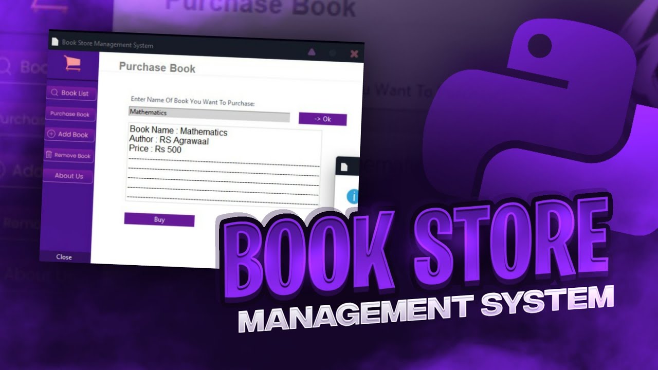 Book Store Management System In Python | #python #pythonprojects