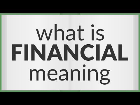 Financial | meaning of Financial