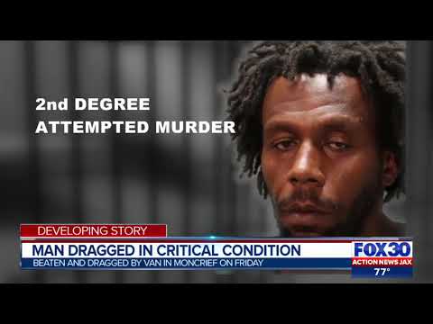 Man beaten and dragged by van in critical condition
