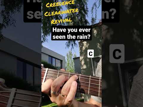 Have you ever seen the rain? Creedence Clearwater Revival Acoustic Guitar Chords Tutorial #1