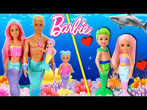 Barbie Mermaid Family Doll Adventures with LOL Baby Goldie