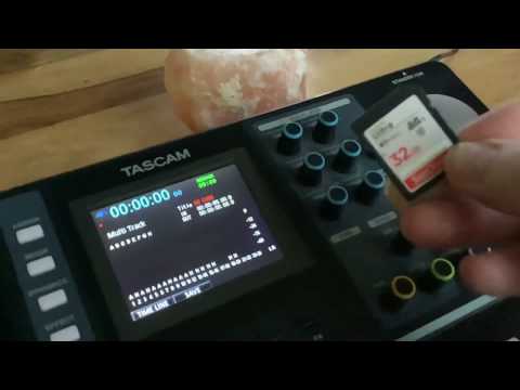Format SD card tascam DP24SD easy tutorial