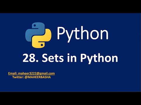 28. Sets in Python