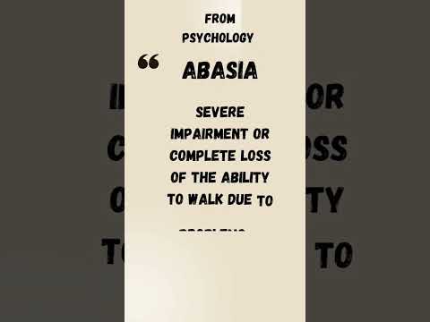 Abasia A Word from psychology! #psychology #learnwords #vocabulary #english