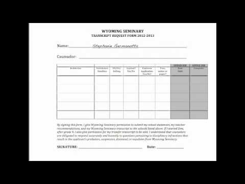 Transcript Request Form