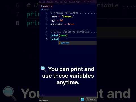 What are Variables? | Learn Python in 60 Seconds #Shorts