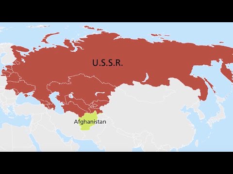 Why did the United States and the Soviet Union compete in Afghanistan?