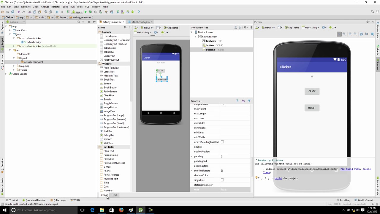 Simple Counter Application - Android Programming Tutorial for Beginners