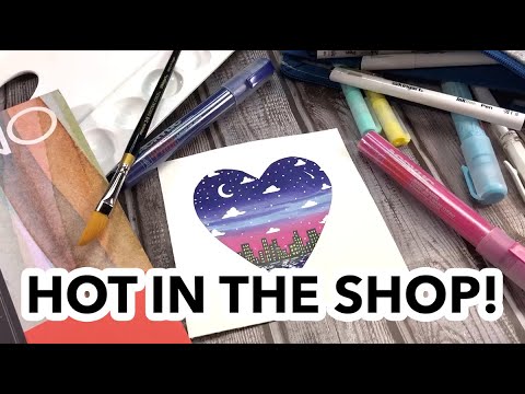Hot in the Shop! Create a Nightscape with Montana Acrylic Markers