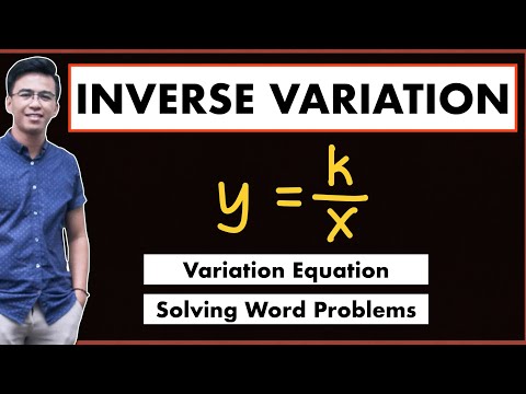 INVERSE VARIATION | Writing Equations of Variation | Finding the Constant of Variation
