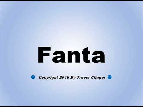 How To Pronounce Fanta