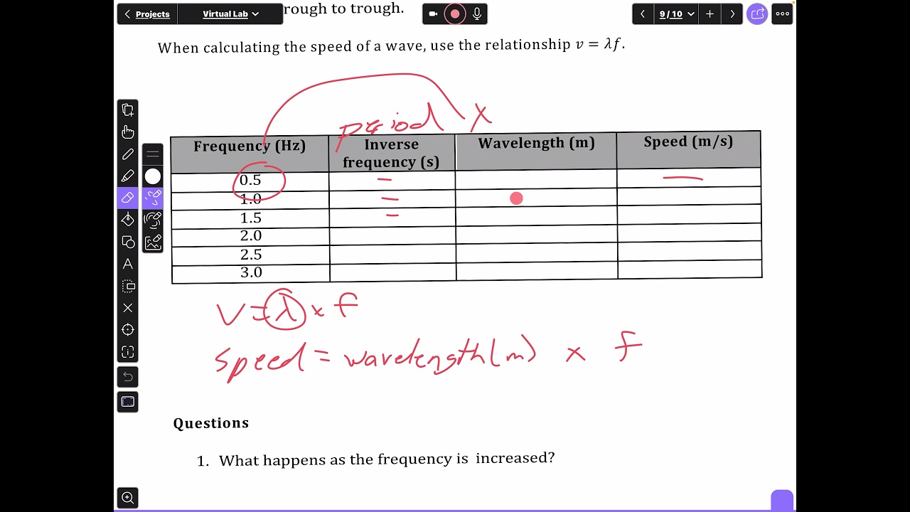 VIDEO Virtual Lab Waves on a String INSTRUCTIONS