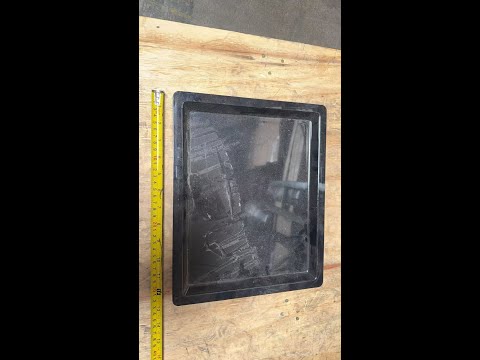 Black tray for drip pan of refrigerator base - universal water collection tray PC GN 1/2 Tray