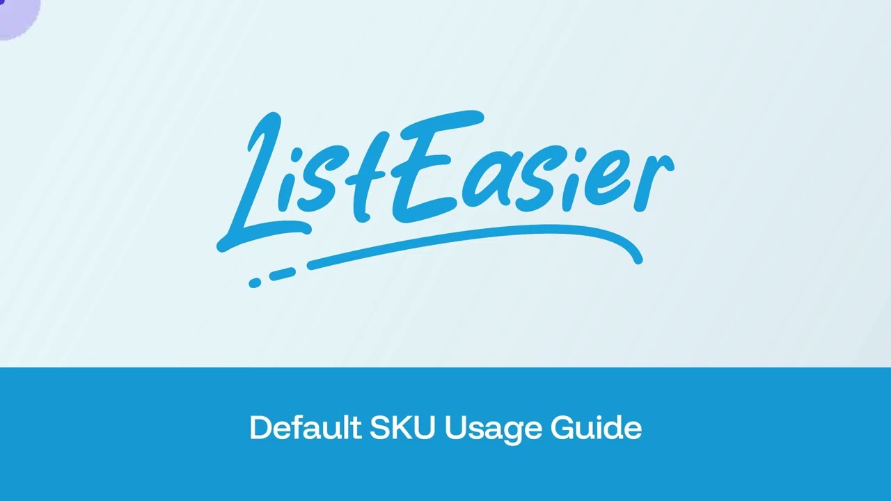 ListEasier Item SKU Guide