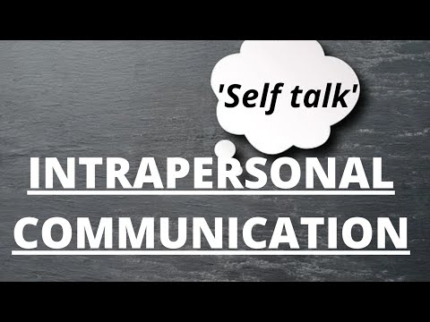 WHAT IS INTRAPERSONAL COMMUNICATION ? Meaning and Examples of Intrapersonal Communication.