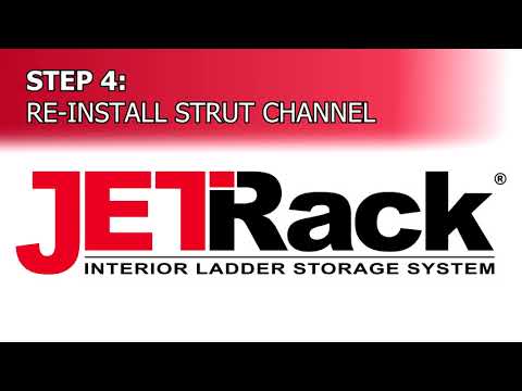 Step 4: Re-Install Strut Channel - JET Rack Step-by-Step Install