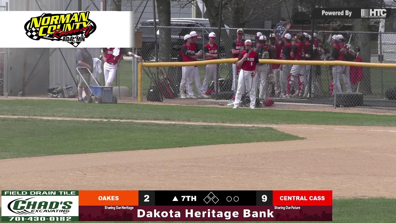Central Cass vs Oakes - Region 1 Baseball Tournament