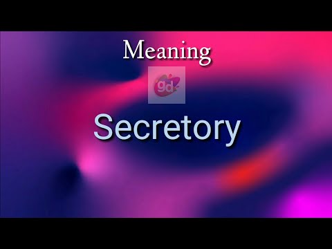 Secretory Meaning with Pronunciation//Googul Dictionary//