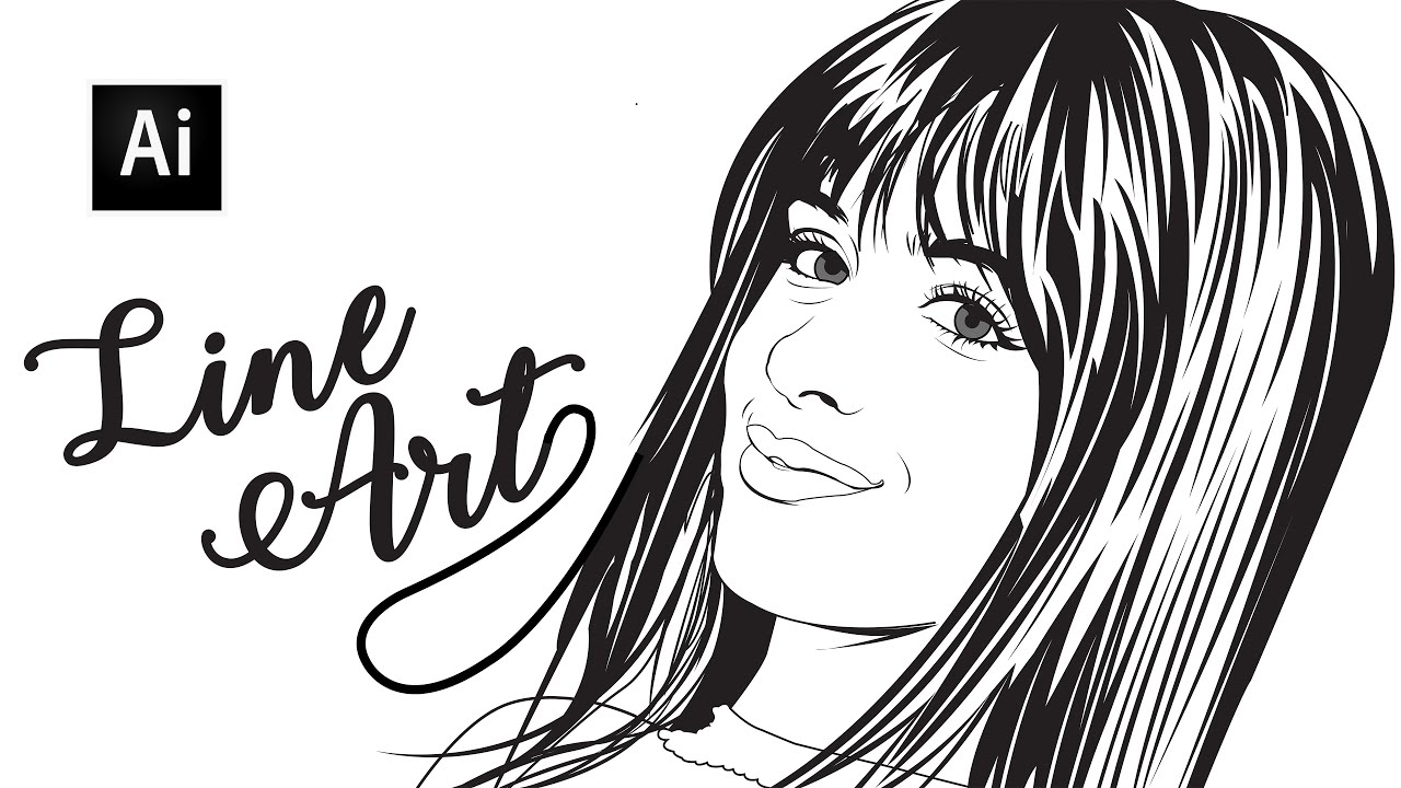 Line Art | Vector Art | Adobe illustrator | Speed Art