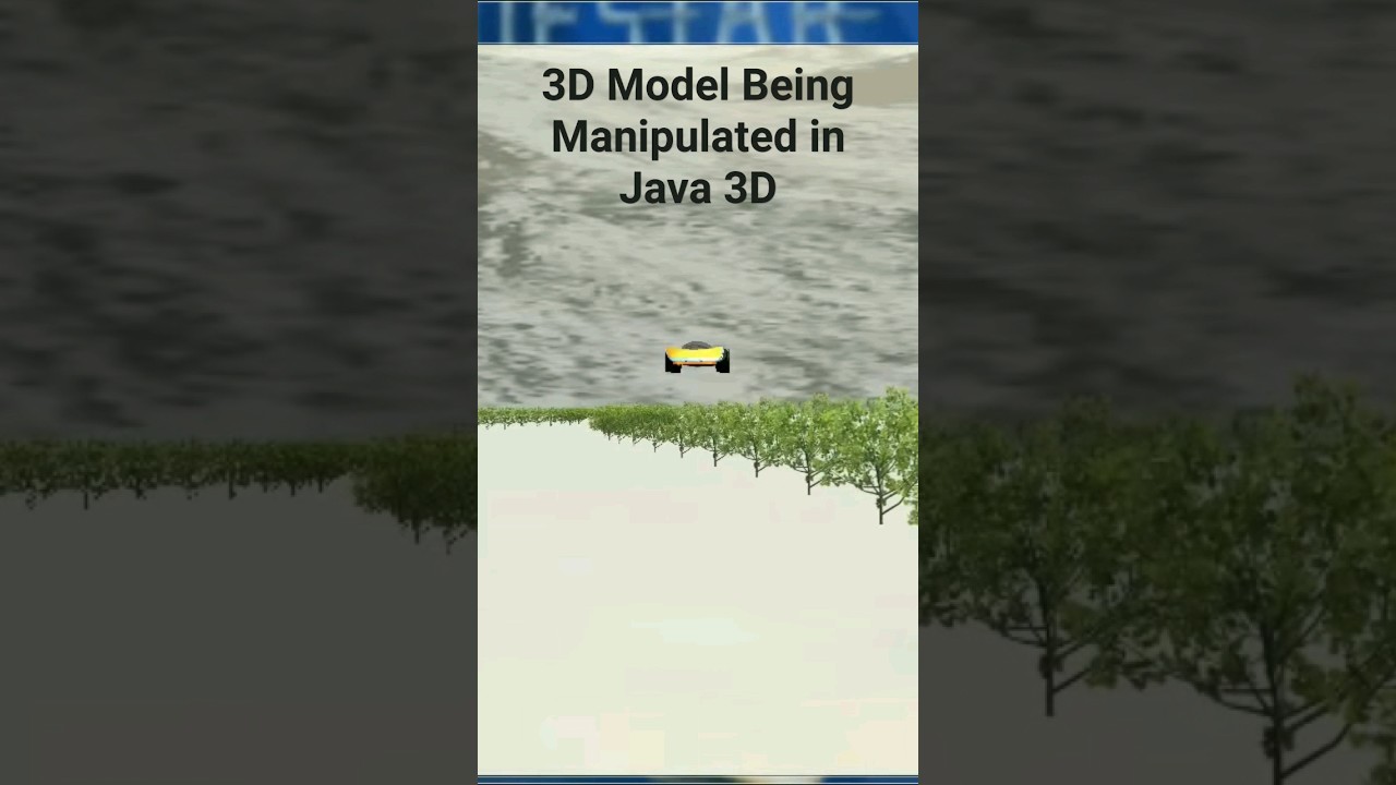 Flying Sports Car in Java 3D