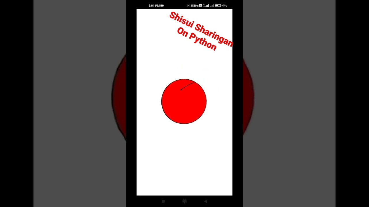 How To Make Sharingan in python turtle #shorts #trending #trend #python #coding #cool