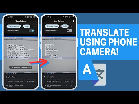 Translate Using Phone Camera | How to use Google Translate App (2023)