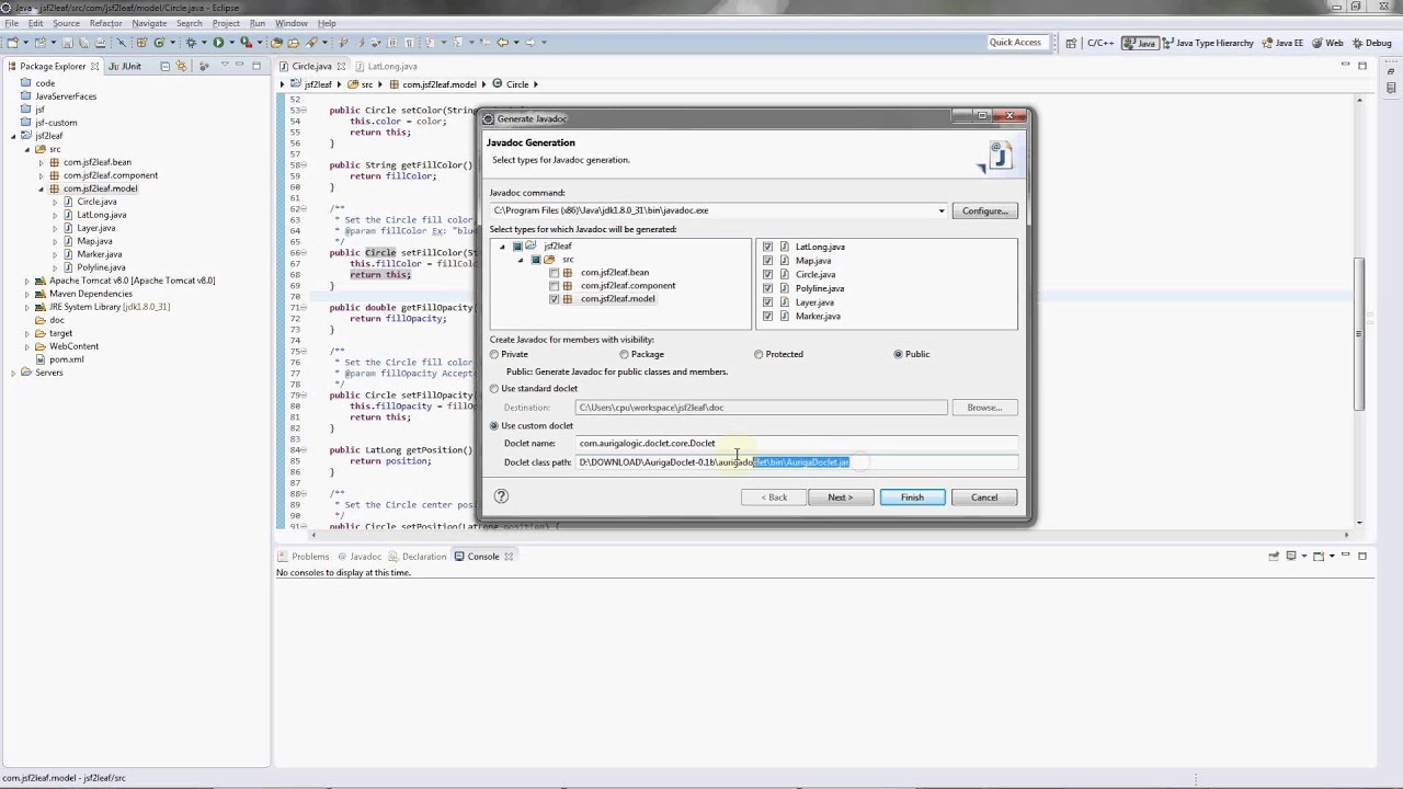 Eclipse and Javadoc with PDF Generation