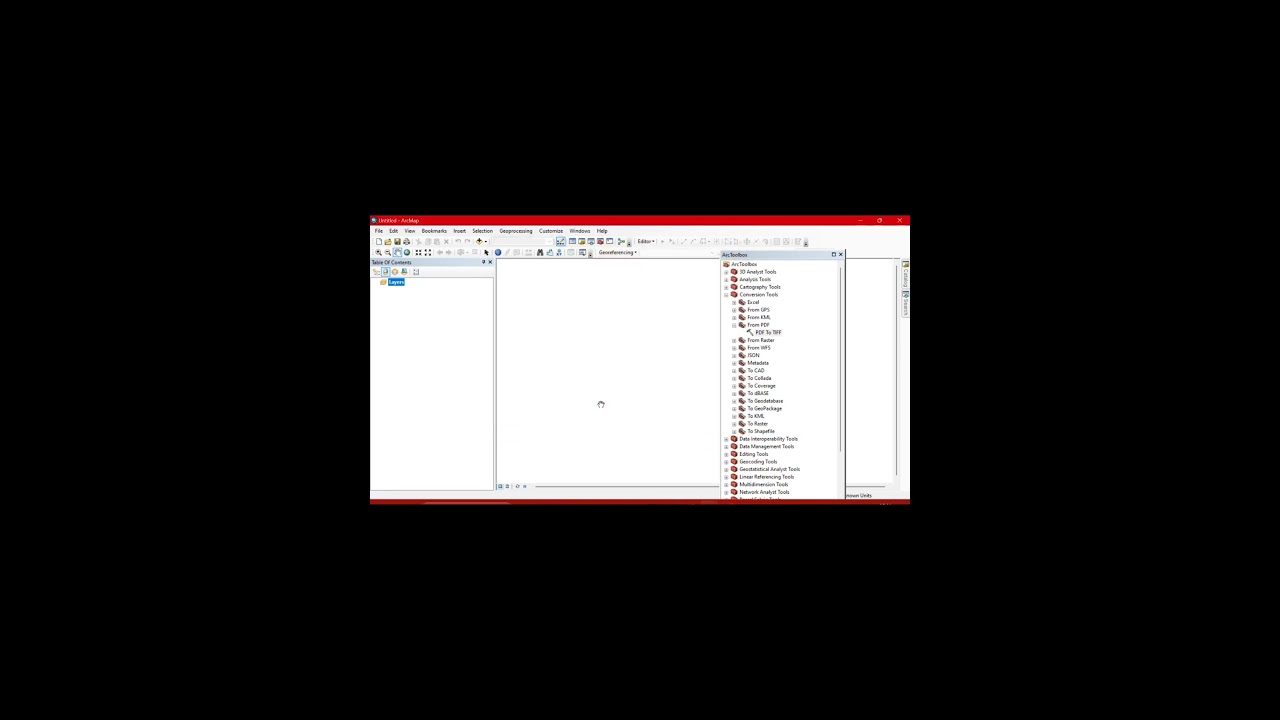 Converting pdf map to tiff               #georeferencing #tutorial #map #arcmap
