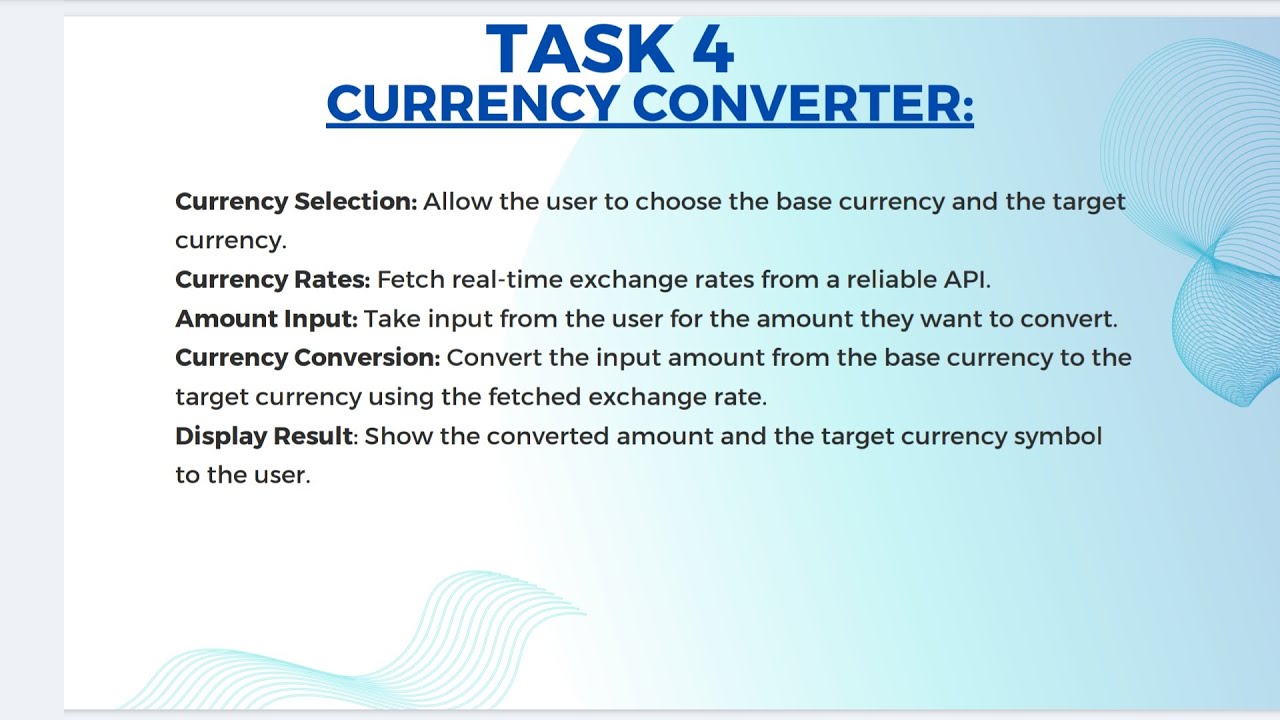 Task :4 || Currency Converter in Java ||Codsoft internship program||#trending