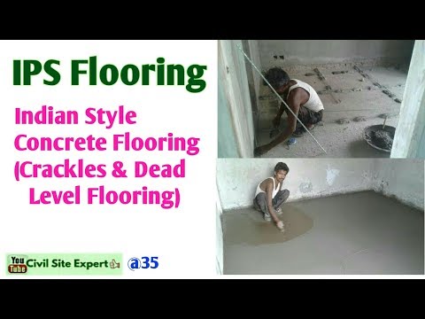 IPS Flooring Work || How to do IPS Flooring || Concrete Flooring || Glass Stick Level And Concrete