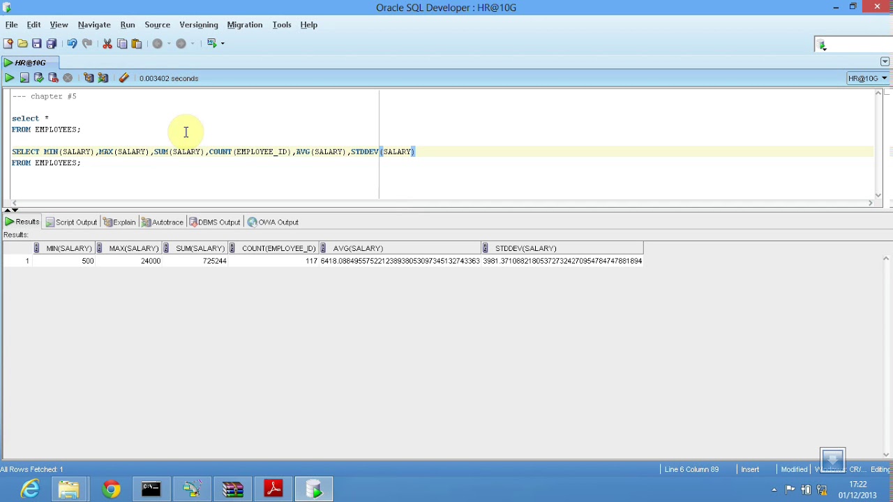 Tutorial 4 Oracle SQL Developer Tool -Full Database Course for Beginners