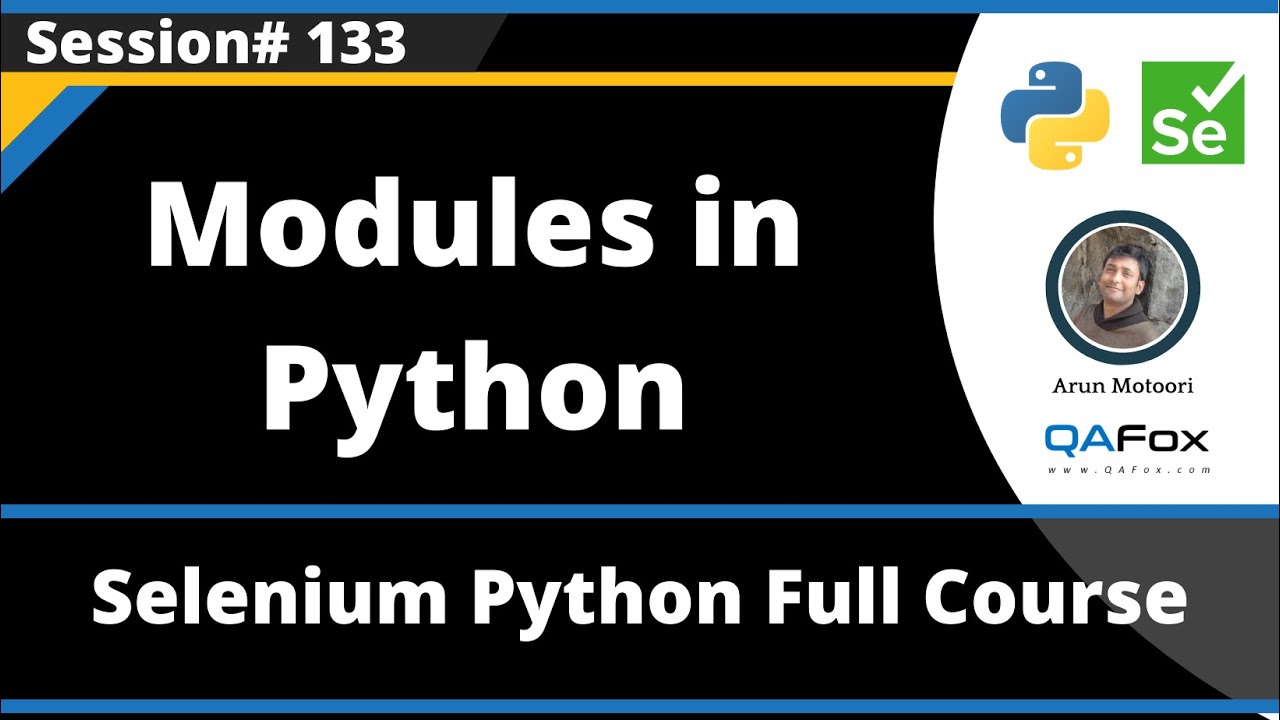 Modules in Python - Math and Random (Selenium Python - Session 133)