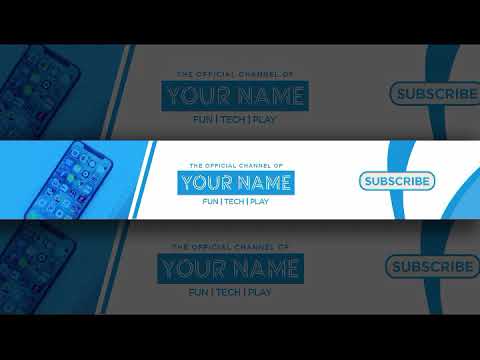 Free Tech Youtube banner template psd | Free youtube channel art