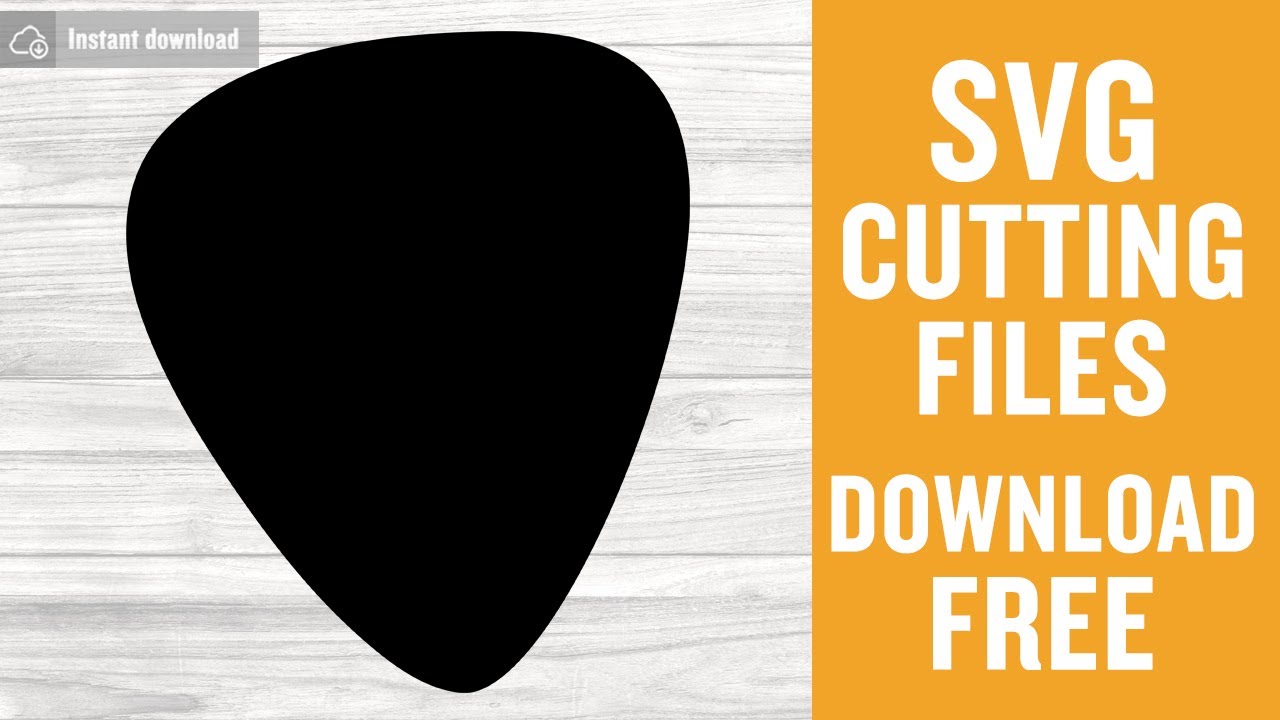 Guitar Pick Svg Free Cut File for Cricut