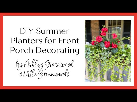 DIY Summer Planter Ideas with Faux Flowers