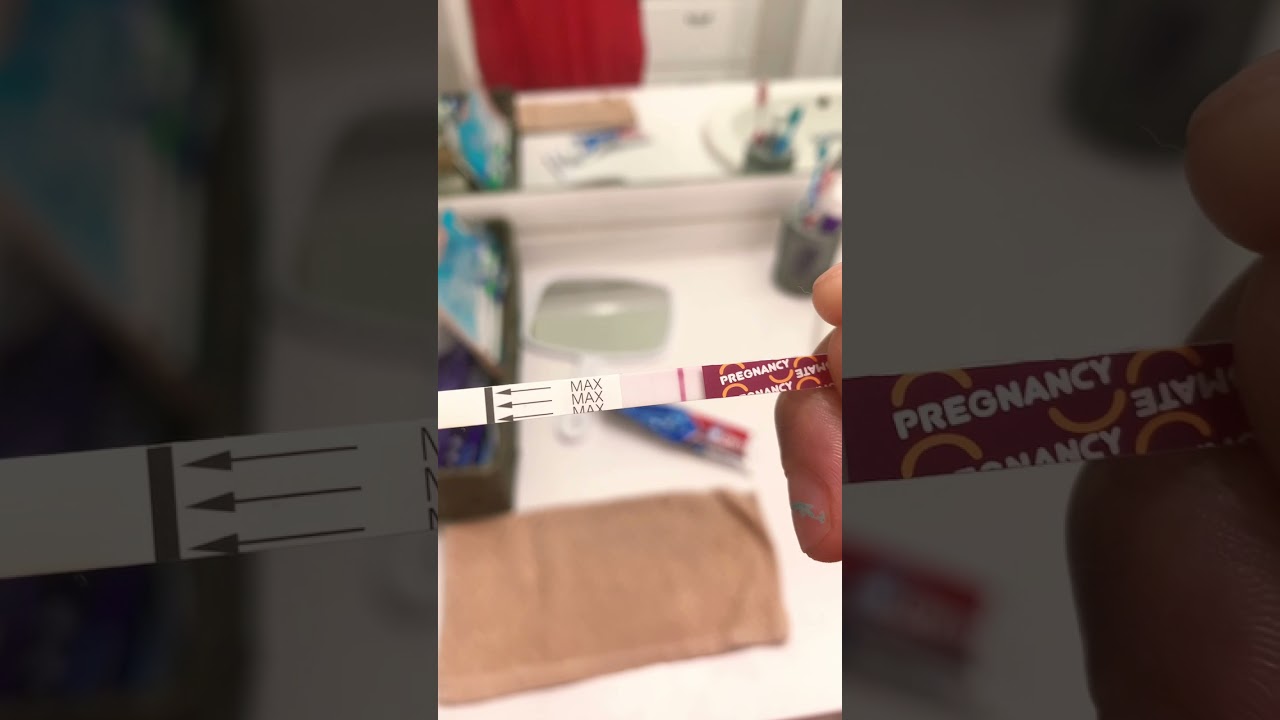 LIVE PREGNANCY TEST #shorts #pregnancy #pregnant #youtubeshorts