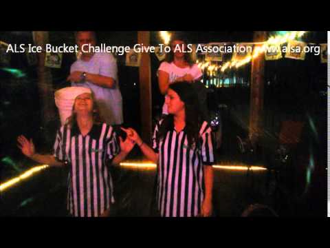 @Lucky's Sports Bar ALS Ice Bucket Challenge Give To ALS Association www alsa org