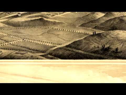 Los Angeles California 1877 Panoramic Bird's Eye View Map 6726