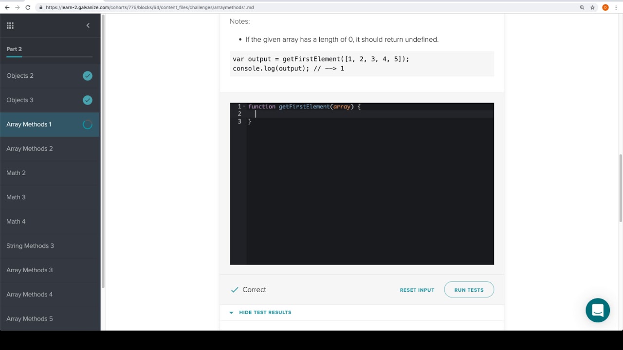 Module 1 - Array Methods 1