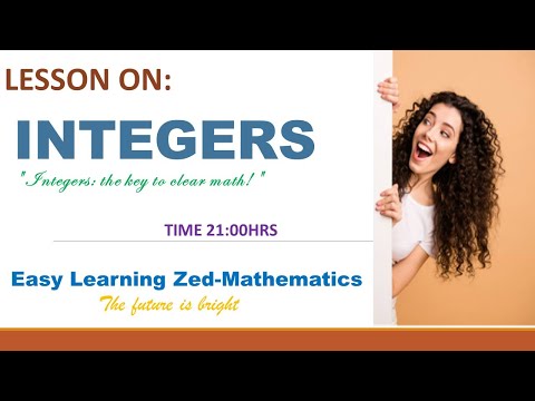 GRADE 9 LESSON ON INTEGERS