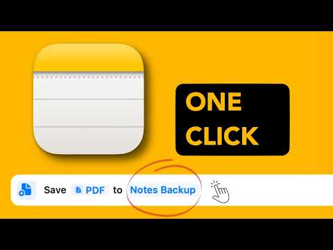 Backup all Your Notes with ONE CLICK Shortcut