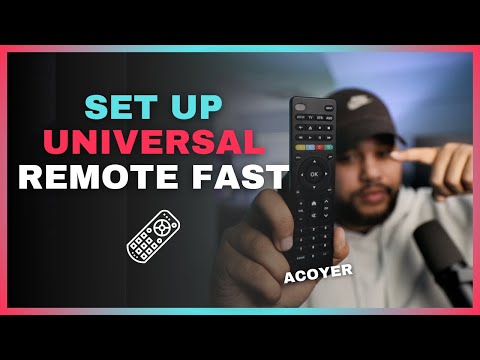 How to Program 'Acoyer' or Generic Universal Remote [Step-by-Step]