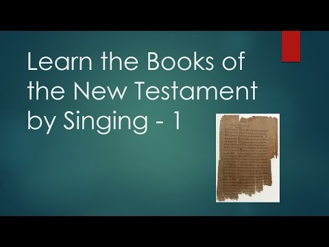 Books of the New Testament Song – Mission Bible Class