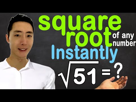 Find Square Root of Any Number Super Fast | Math Trick