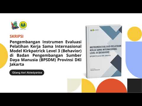 Pengembangan Instrumen Evaluasi Pelatihan Kerja Sama Internasional di BPSDM Provinsi DKI Jakarta