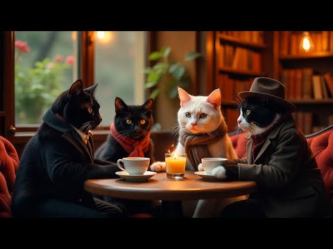 "The Curious Cat đ CafĂ©" #animagicworld #animatedstories #ai